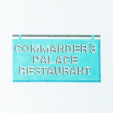 Commander’s Palace Sign – The Little Needlepoint Shop