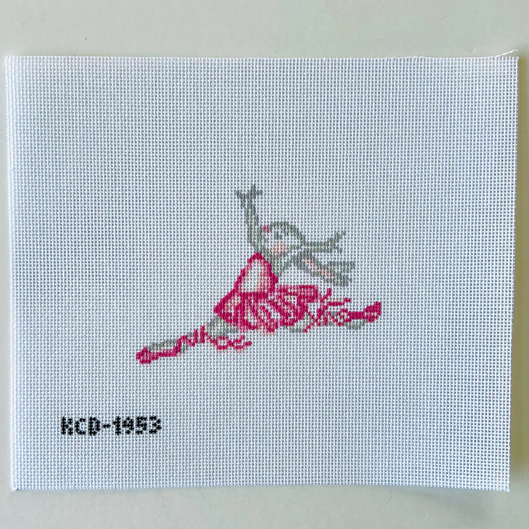 Leaping Ballet Bunny – The Little Needlepoint Shop